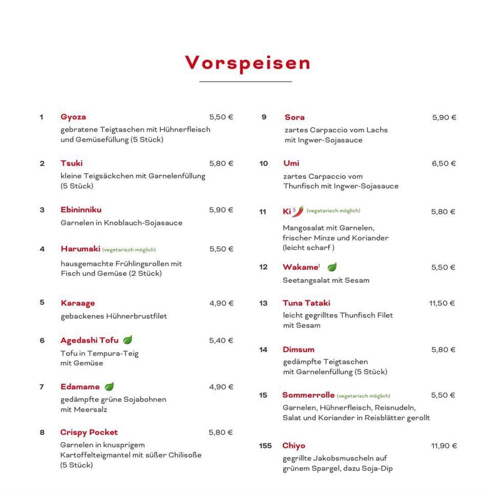 Speisekarte von Sendo Restaurant Inh. Van Ha Nguyen, Hanau