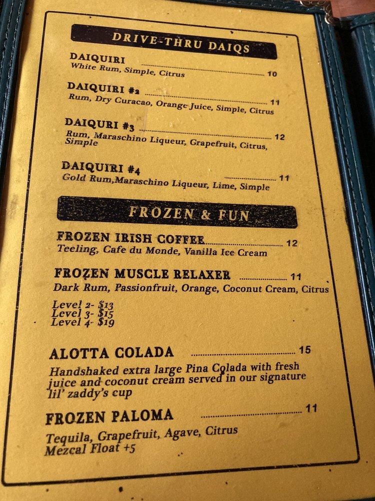 Menu at Over Under pub & bar, Miami