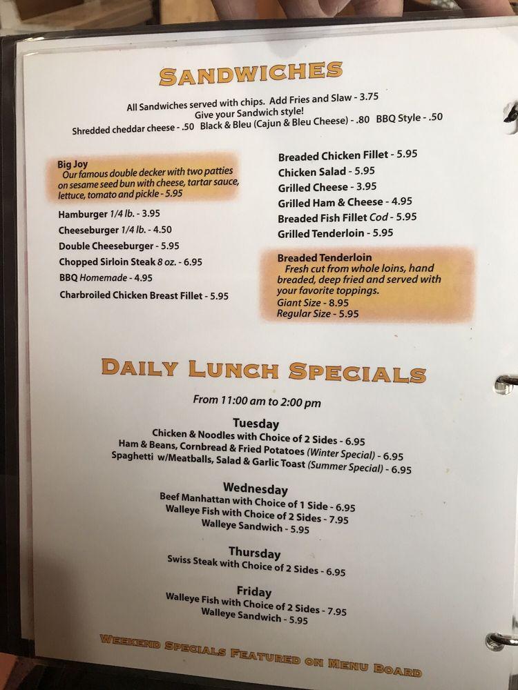 Menu at Chicken Inn restaurant, Shelbyville, 541 E Hendricks St