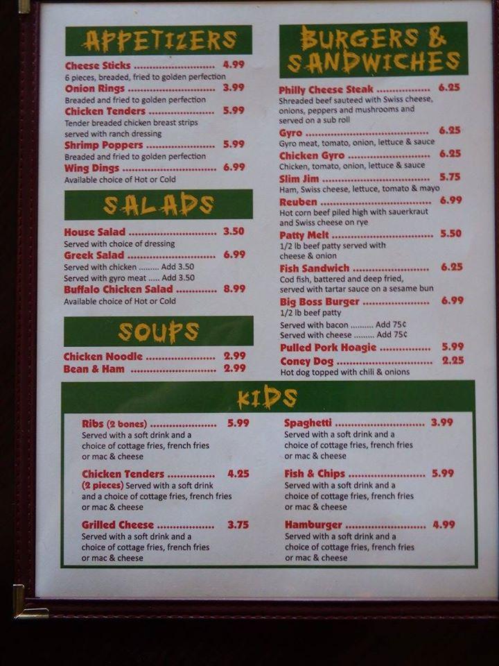 Menu at Larry's Smokehouse BBQ, Southgate