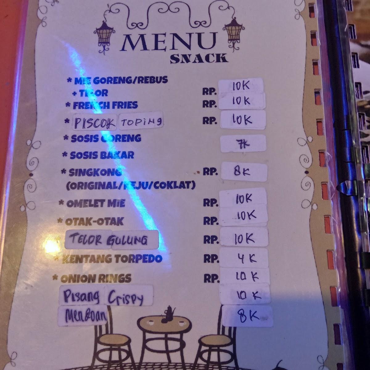Menu at MiniBar Coffee 21, Pemalang