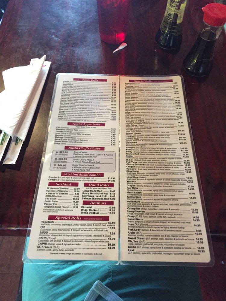 Menu at Bento Box restaurant, Sacramento, 65th St #100
