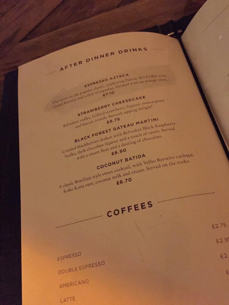 Menu at Fazenda Rodizio Bar & Grill Manchester, Manchester