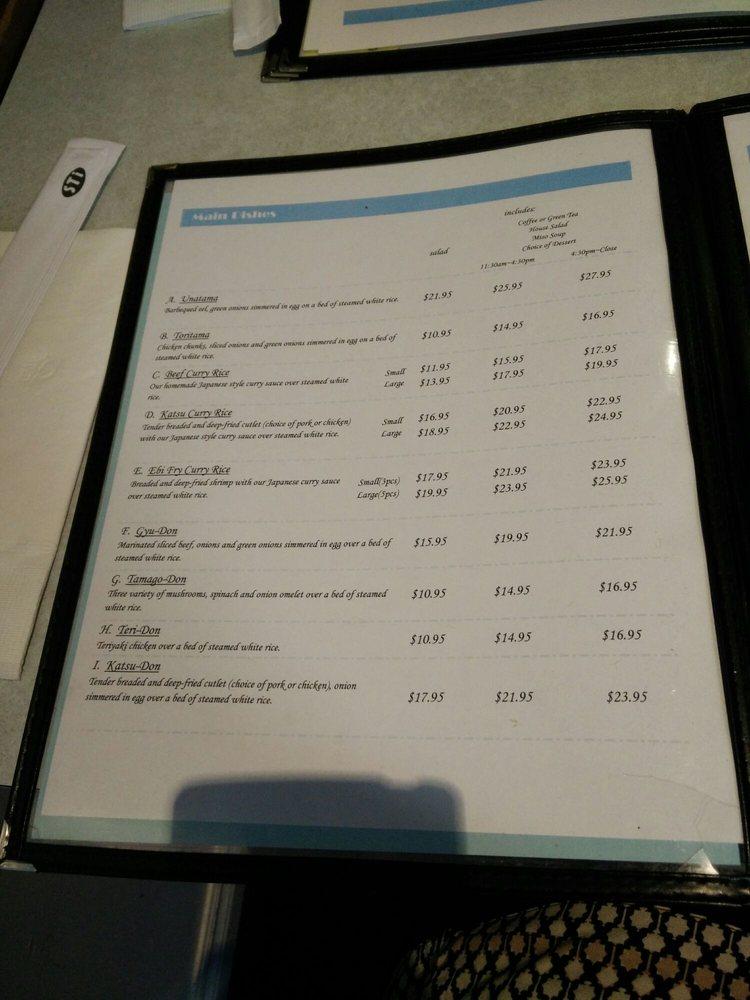 Menu at Le Cafe Michi, Toronto