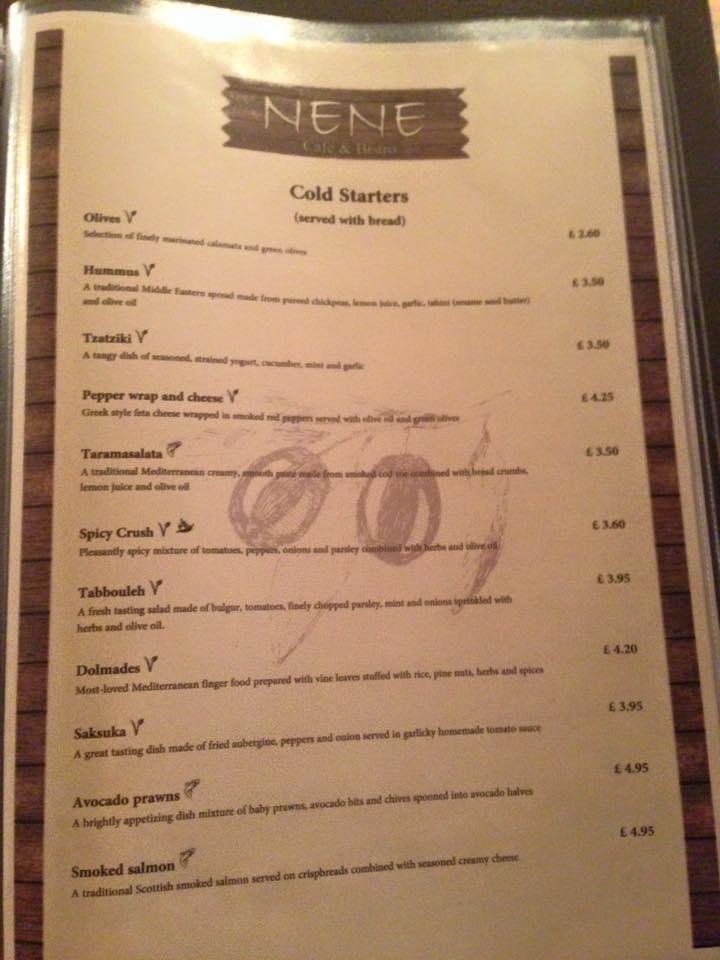 Menu at Nene Cafe & Bistro, Chislehurst, 111 High St