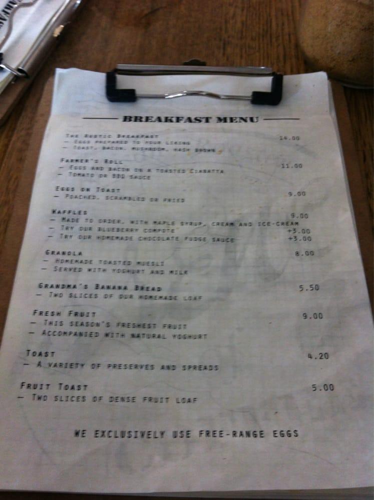 Menu at The Roastery cafe, Canning Vale, 10/395 Warton Rd