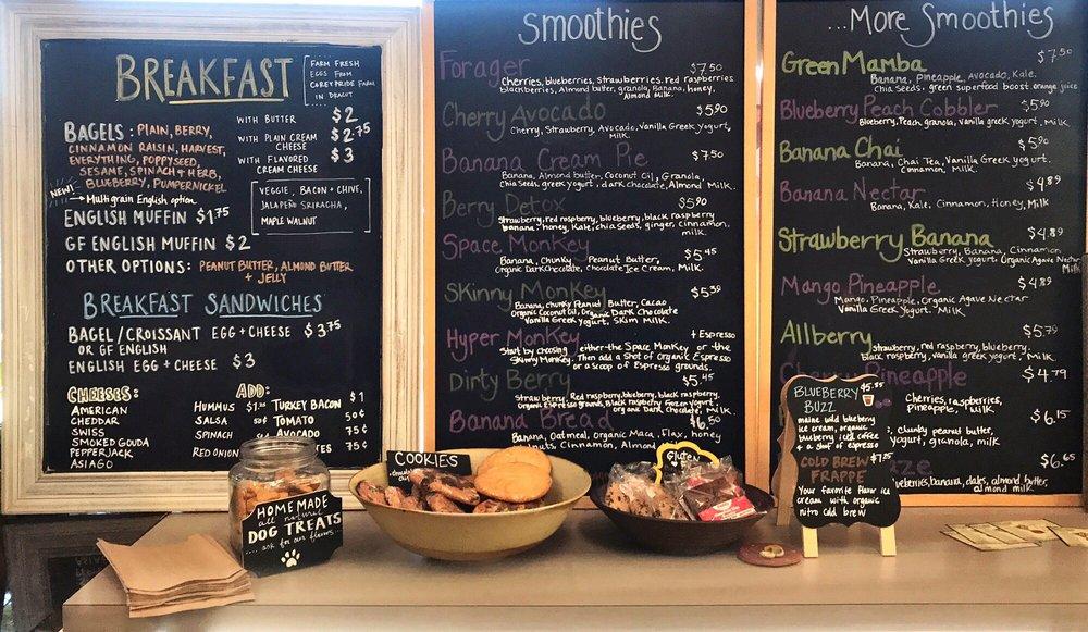 Menu at Frobie's Cafe, Dracut