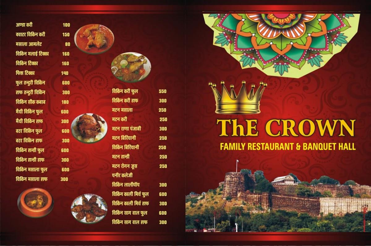 Menu at Hotel The Crown, Jhansi