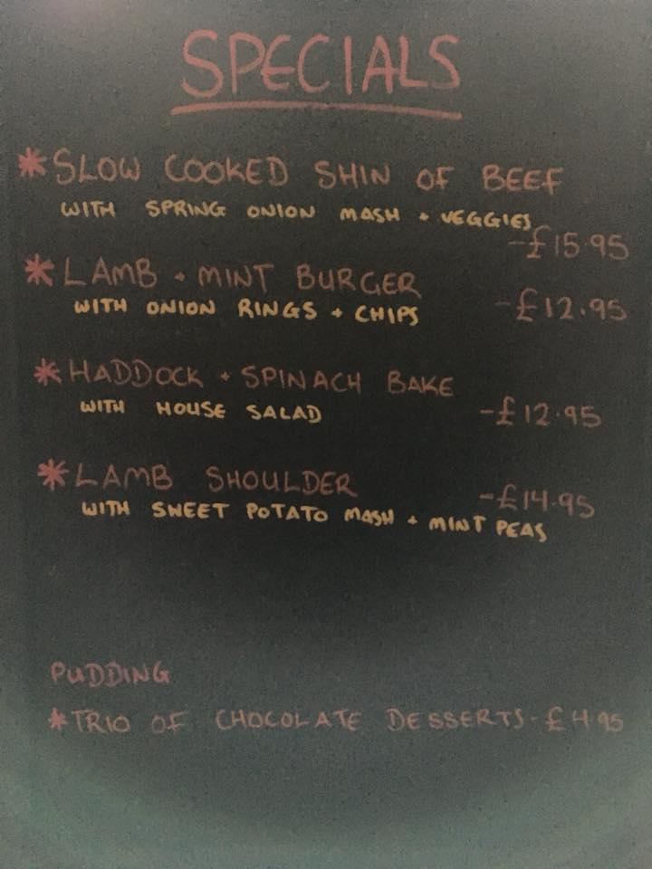 Menu at The Blue Boar pub & bar, Kingston Bagpuize
