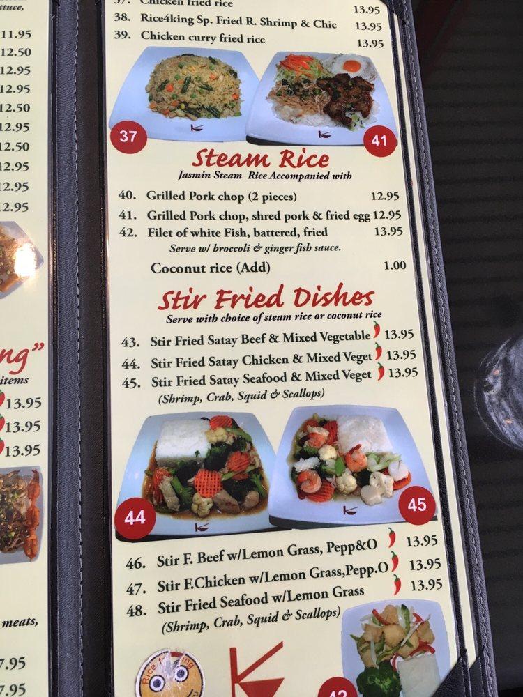Menu at Rice For King Vietnamese Cuisine restaurant, Calgary, Macleod ...