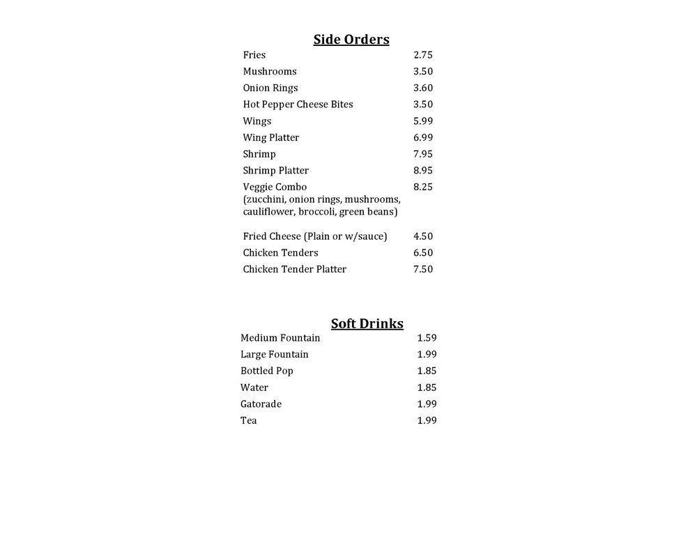 Menu at Sandwich Factory Boardman restaurant, Youngstown, Market St