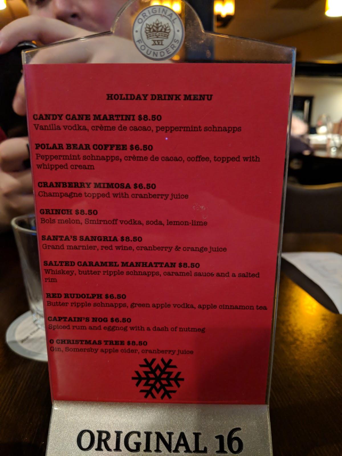 Menu at The Manhattan Gastropub & Restaurant, Saskatoon