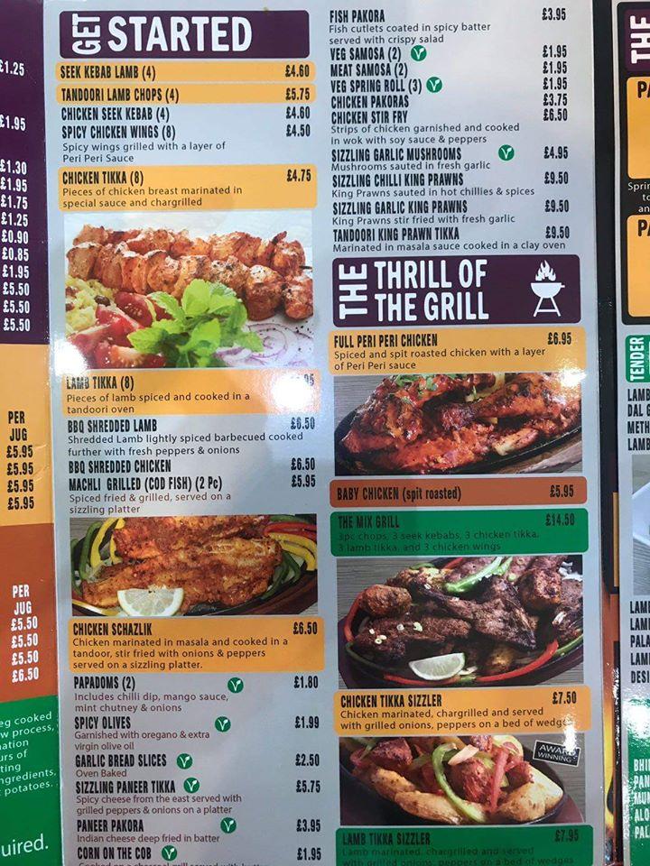 Menu at Kebabish Original Blackburn restaurant, Blackburn