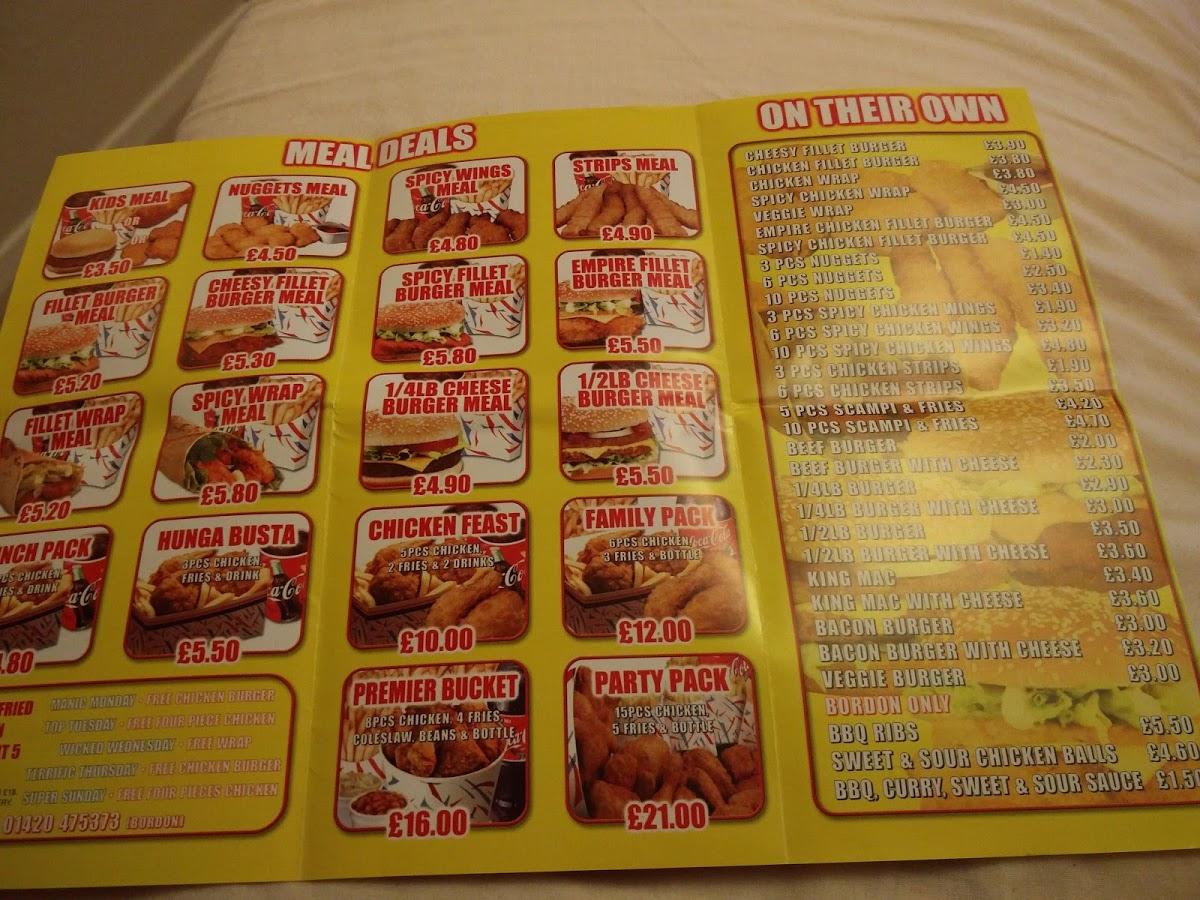 Menu at Fried Chicken Ranch fast food, Bordon