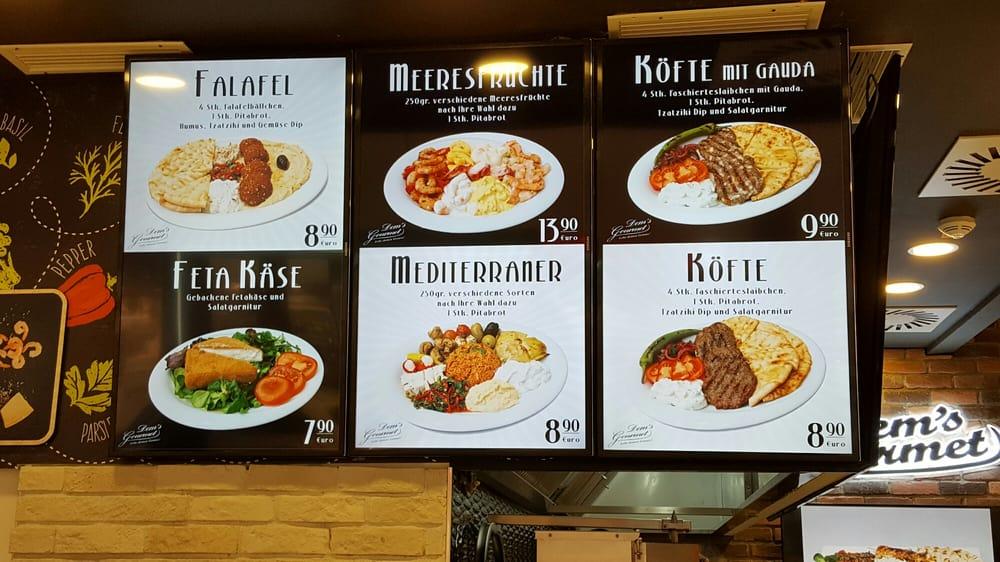 Menu at Dem's Gourmet, Vienna, Europaplatz 2