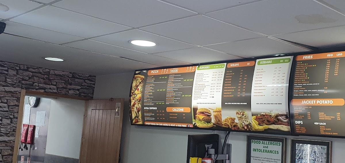 Menu at Mr Veggie restaurant, Leicester
