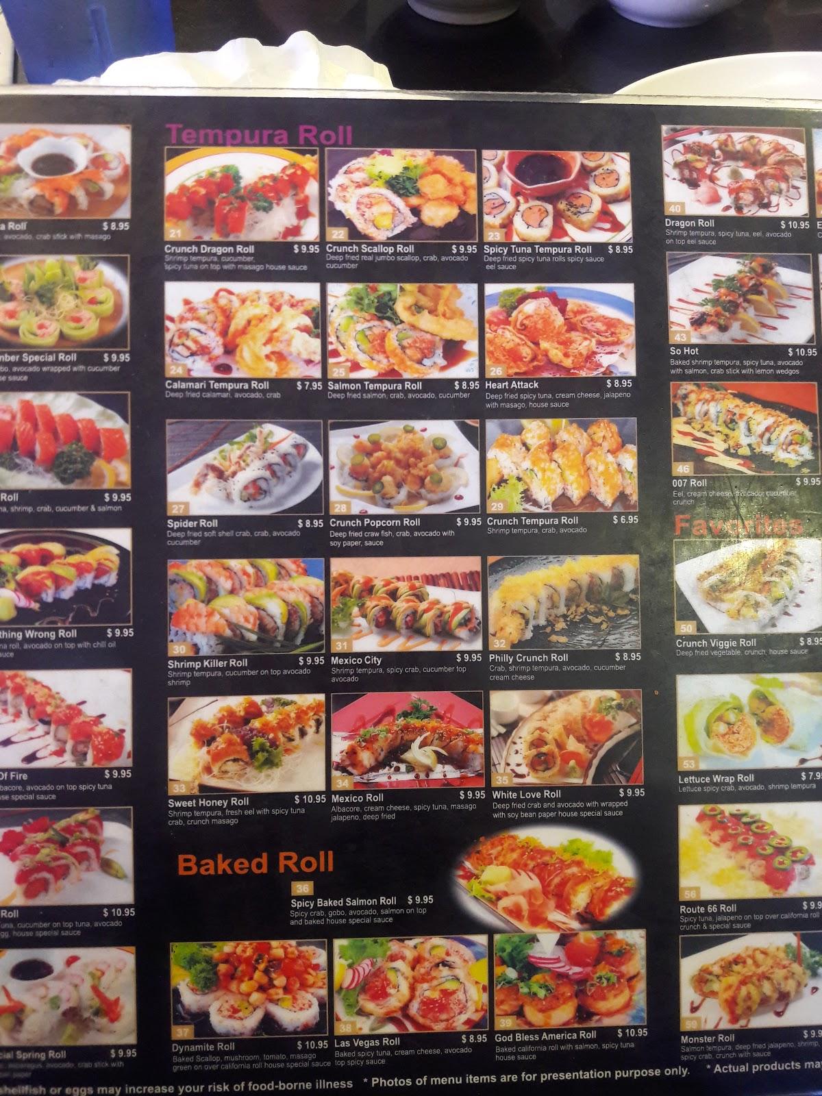 Menu at Love Oasis Sushi restaurant, Hesperia