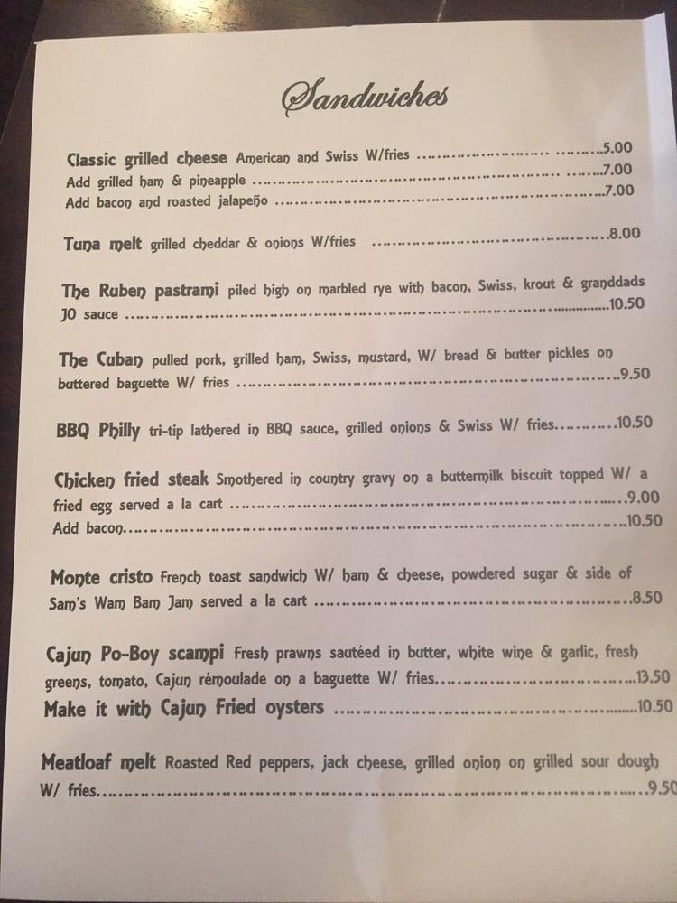 Menu at Broadway Grill pub & bar, Veneta