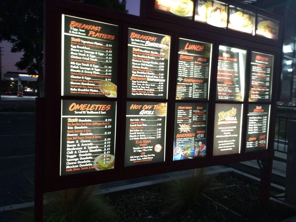 Menu at Rob's Grill restaurant, Baldwin Park