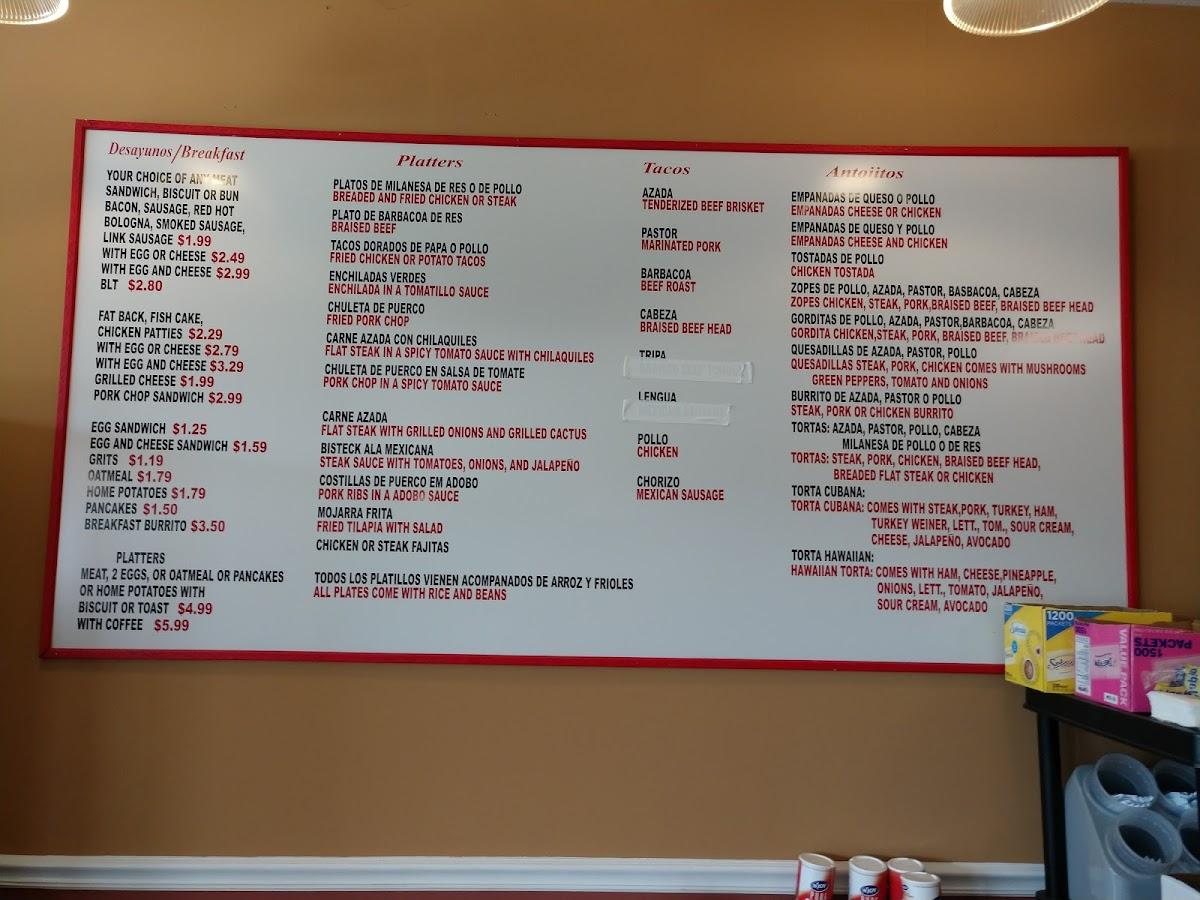 Menu at Speed Grill & Deli restaurant, Oxford