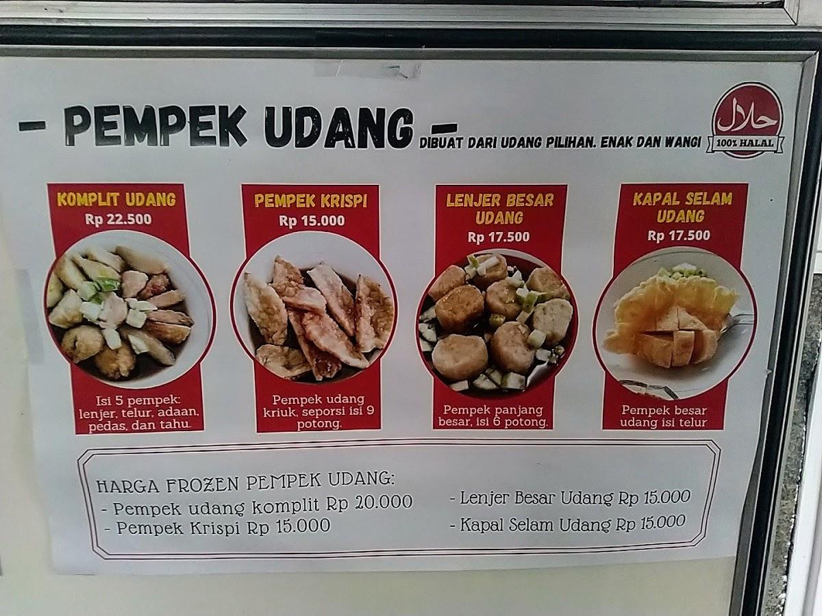 Menu at Dapur Palembang restaurant, Malang, Puri Kartika Asri