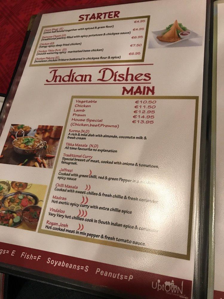 Menu at imran muhammad restaurant, Killarney