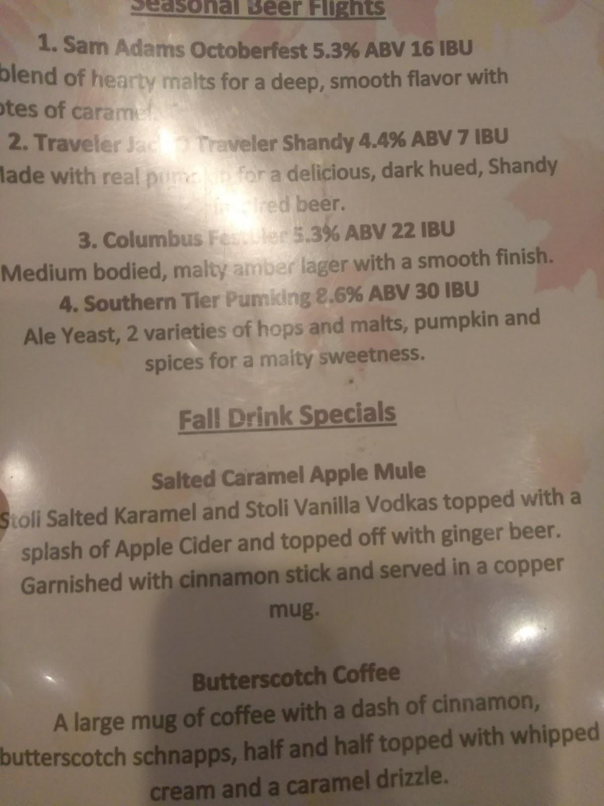 Menu at Bullfrog's Sports Café pub & bar, North Ridgeville