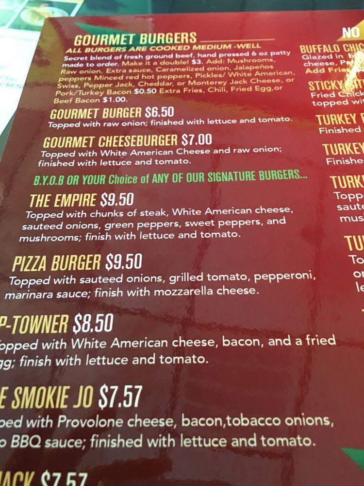Menu at Gourmet Burger Bistro restaurant, Portsmouth
