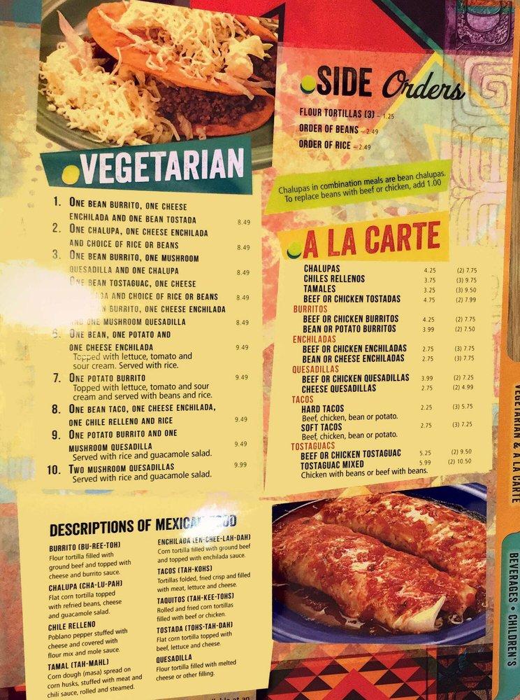 Menu at El Azteca Mexican Restaurant, Hampton, Coliseum Dr Suite A35