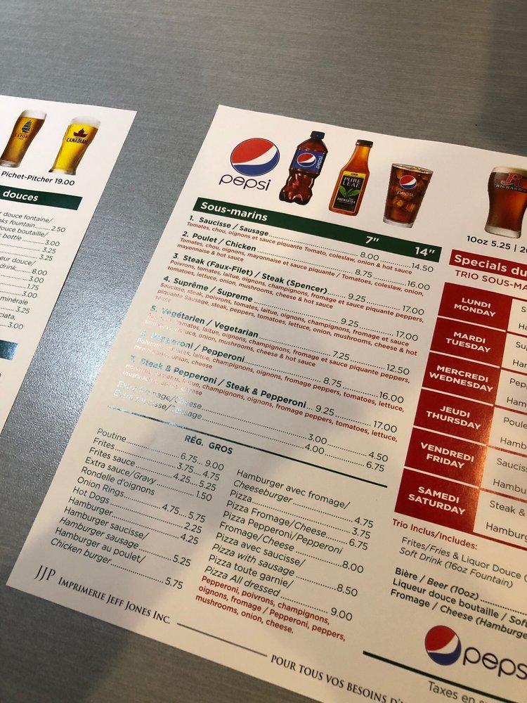 Menu at Restaurant Momesso, Montreal, Upper Lachine Rd