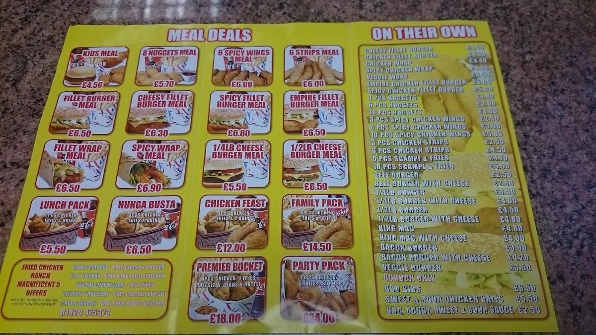 Menu at Fried Chicken Ranch fast food, Bordon