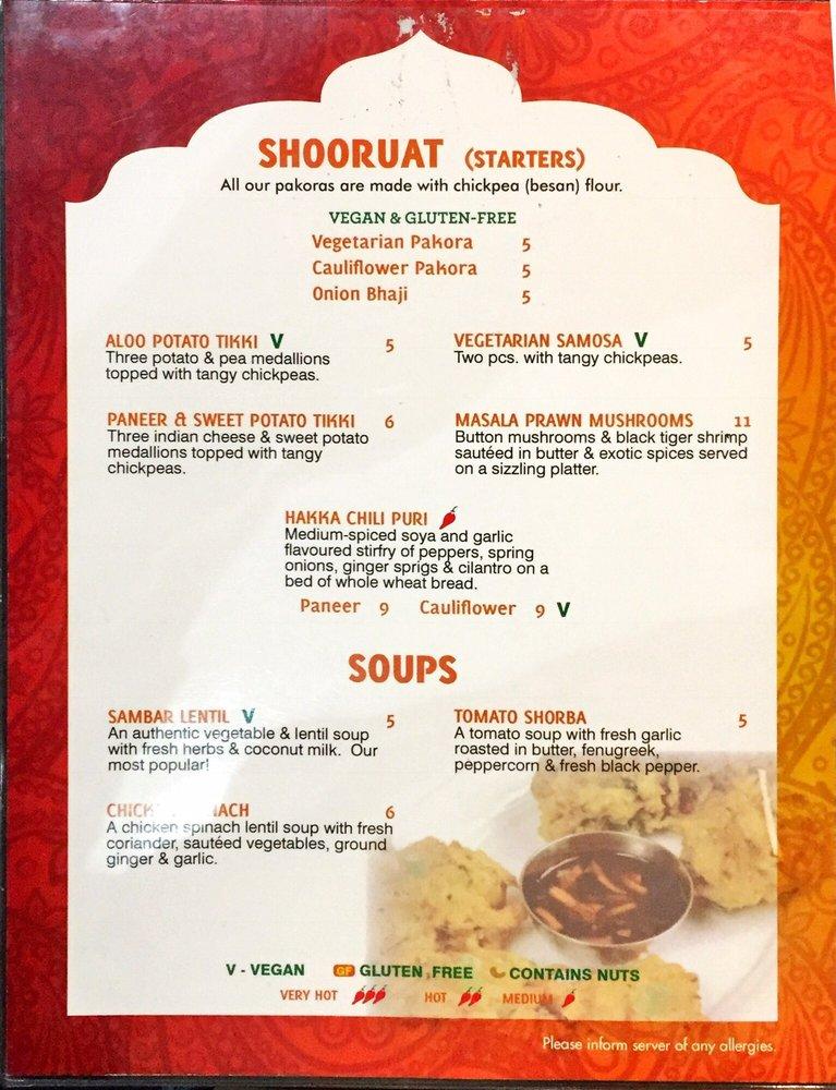 Menu at India Village Restaurant, Hamilton, 100 King St W