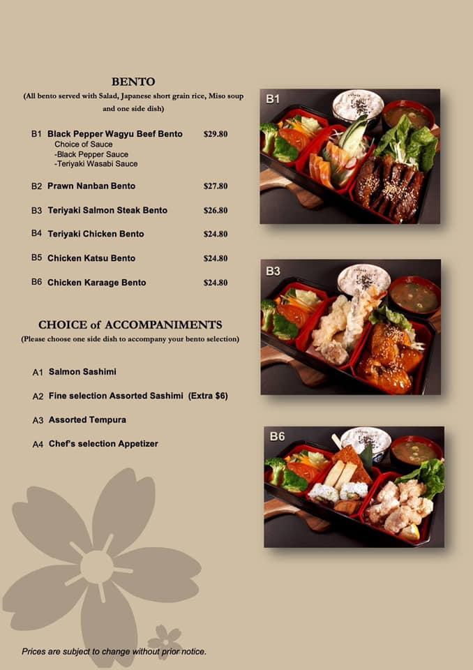 Menu at Yume Modern Japanese Restaurant, Erina