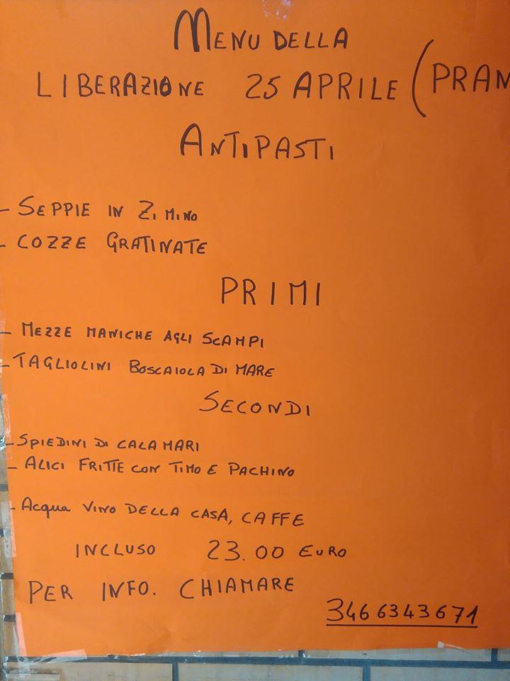 Menu at Il Ritrovo di Pan Ristorante, Pescara