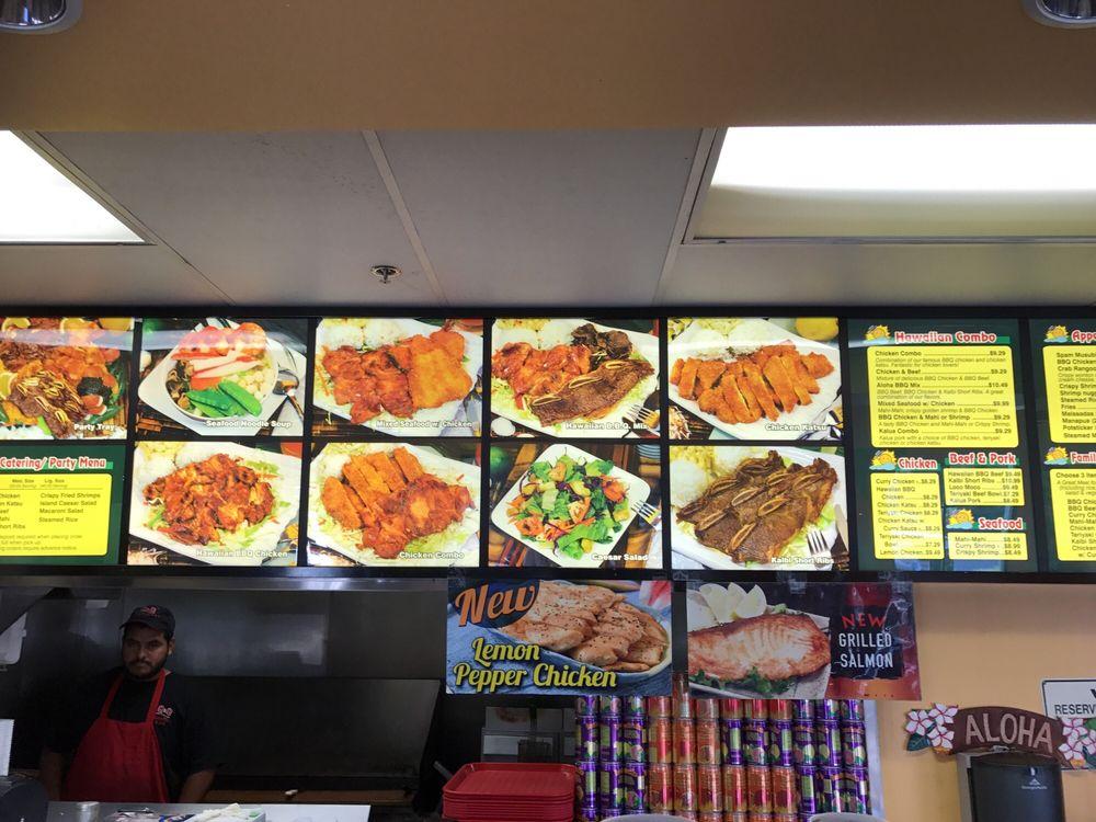 Menu at Q & Q Hawaiian B.B.Q. BBQ, Ventura