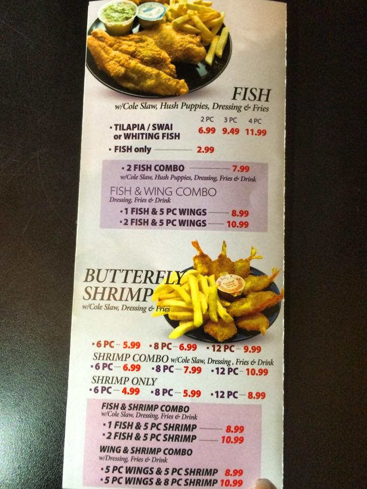 Menu at Wild Wing Station restaurant, Mobile, Government St J