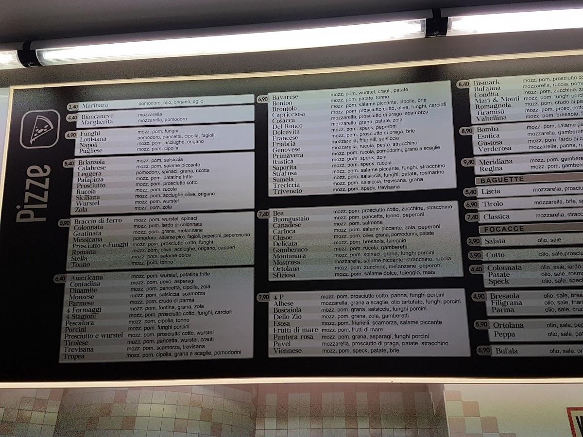 Menu at La Pantera Rosa - pizza e burger pizzeria, Mariano Comense