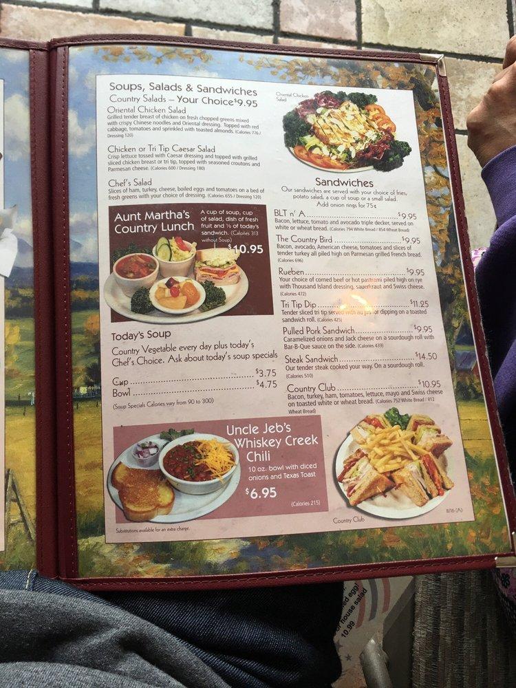 Menu at Country Waffles restaurant, Merced, W Olive Ave