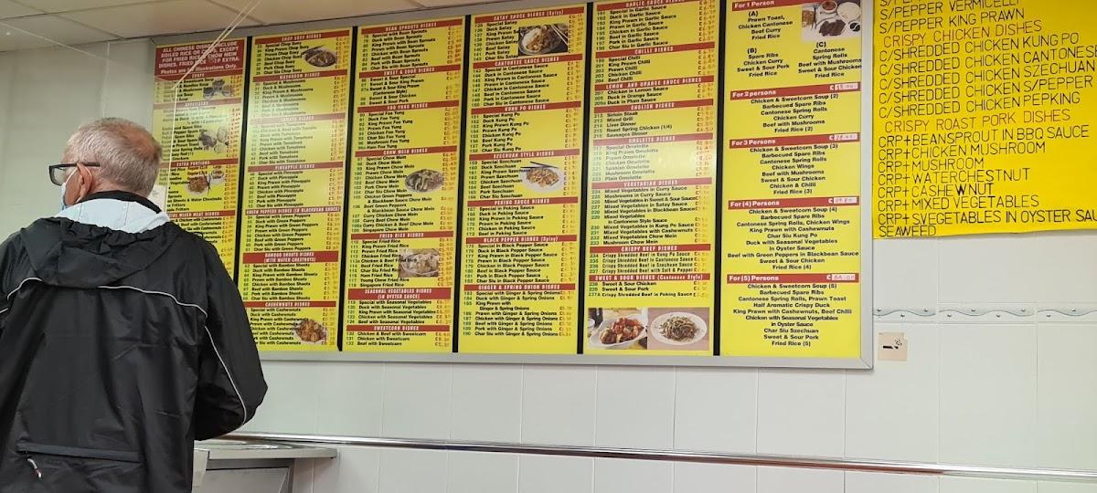 Menu at Pensarn Fish & Chips fast food, Pensarn