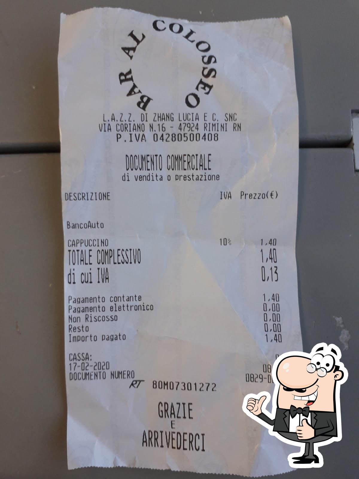Ristobar Colosseo, Rimini - Menu del ristorante, prezzi e recensioni