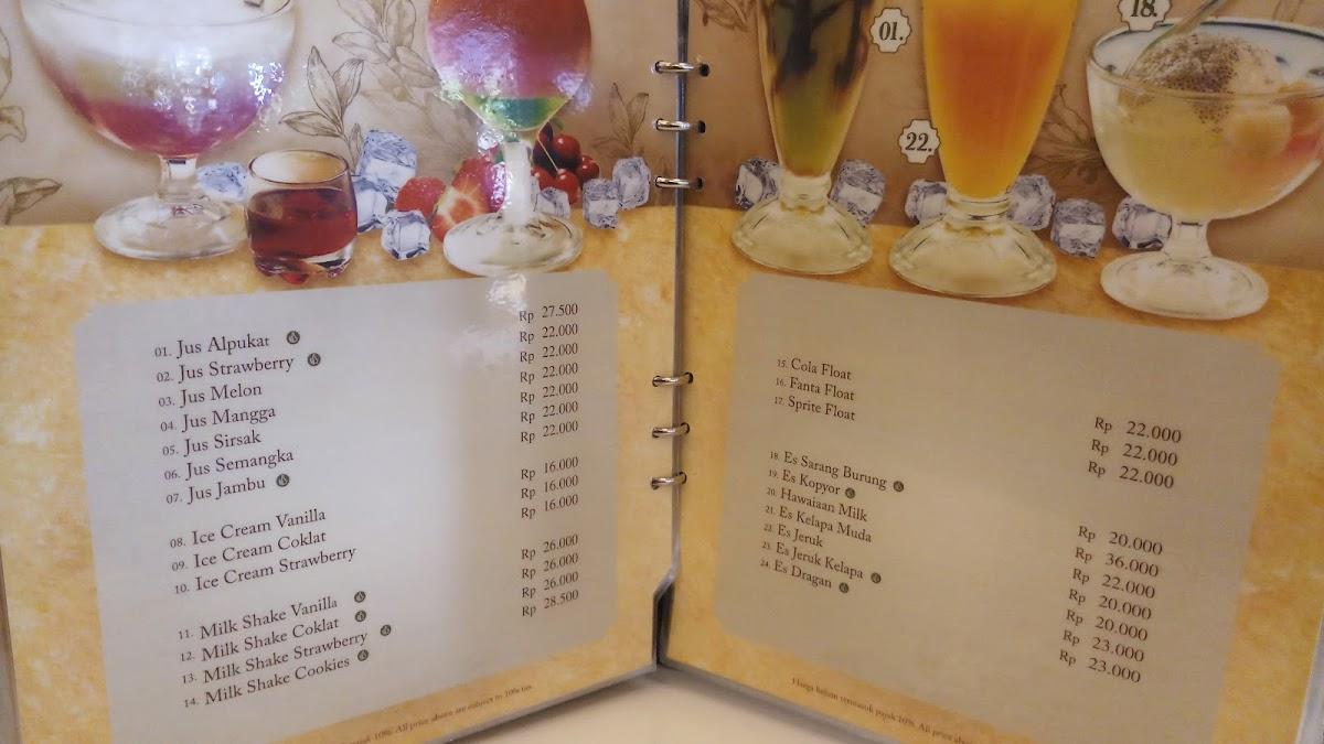 Menu at Fusia Restaurant - Rajanya Nasi Timbel, Surabaya, Jl. Dr ...