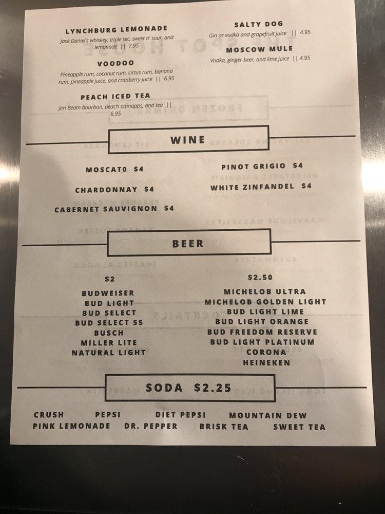 Menu at Spot House Restaurant and Bar, Florissant, Shopping Center