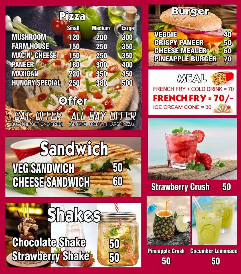 Menu at Tru Hungry Pizza hut, Sunam, Mastuana Sahib