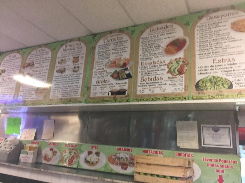 Menu at Manolo's Tamales 24 hrs. Midway restaurant, Chicago, W 63rd St
