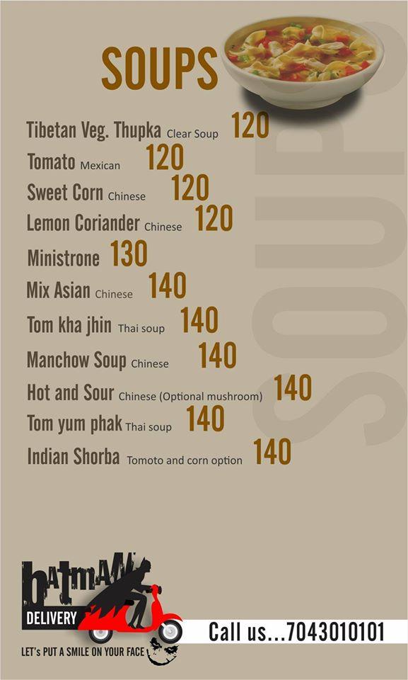 Menu at Batman Delivery, Ahmedabad, Paladi