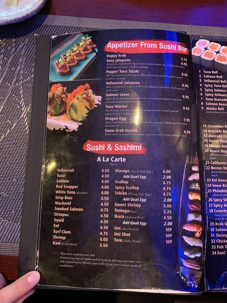 Menu at Fin Sushi & Grill restaurant, Port Charlotte
