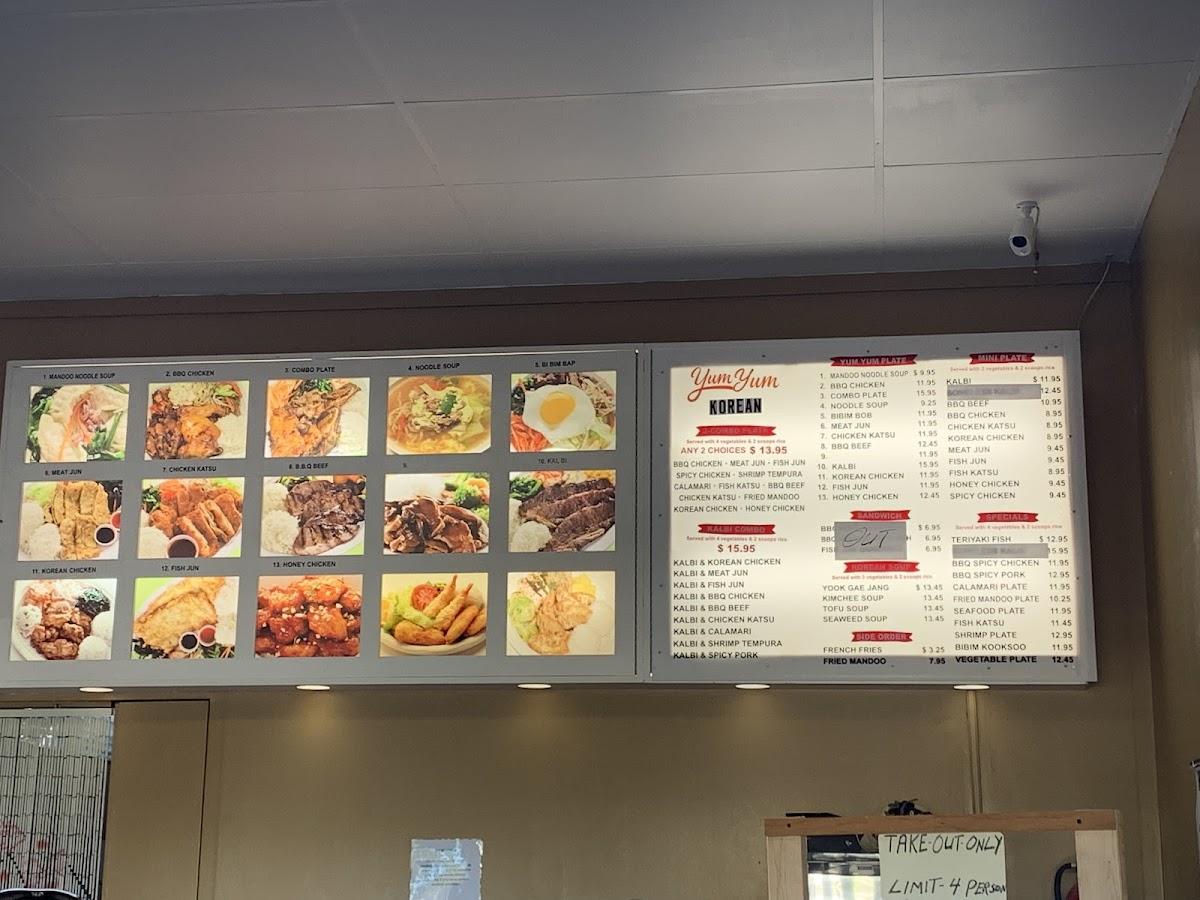 Menu at Arirang Korean Kitchen restaurant, Hilo