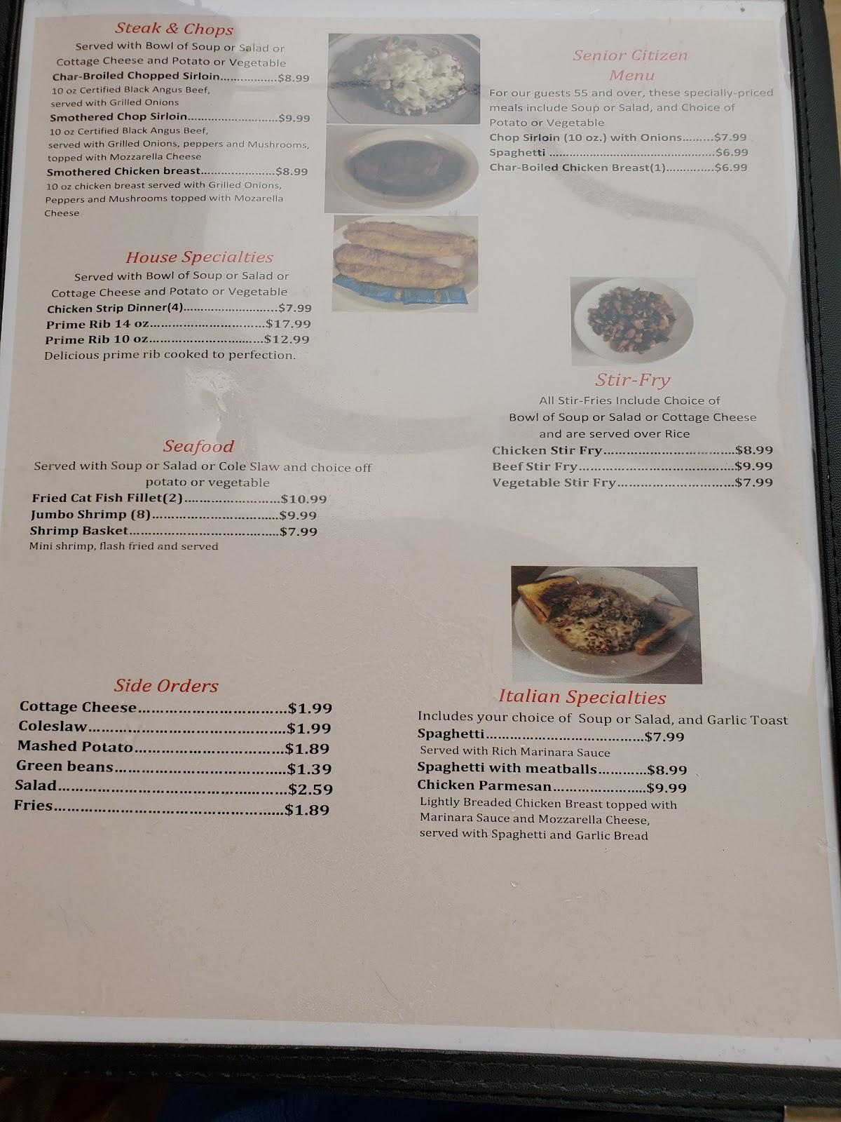 Menu at Edinburgh Diner restaurant, Edinburgh