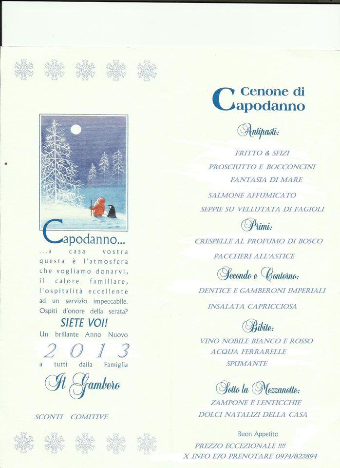 Menu da Il Gambero di Maricafe', Agropoli