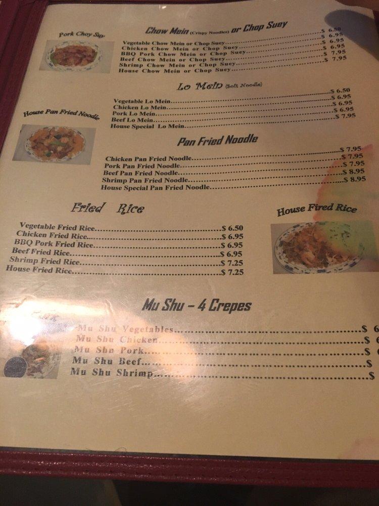 Menu at Big Wa Chinese Restaurant, Casa Grande